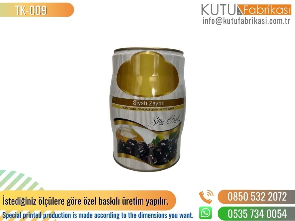 Toptan Gümüş Kaplamalı Teneke Kutular