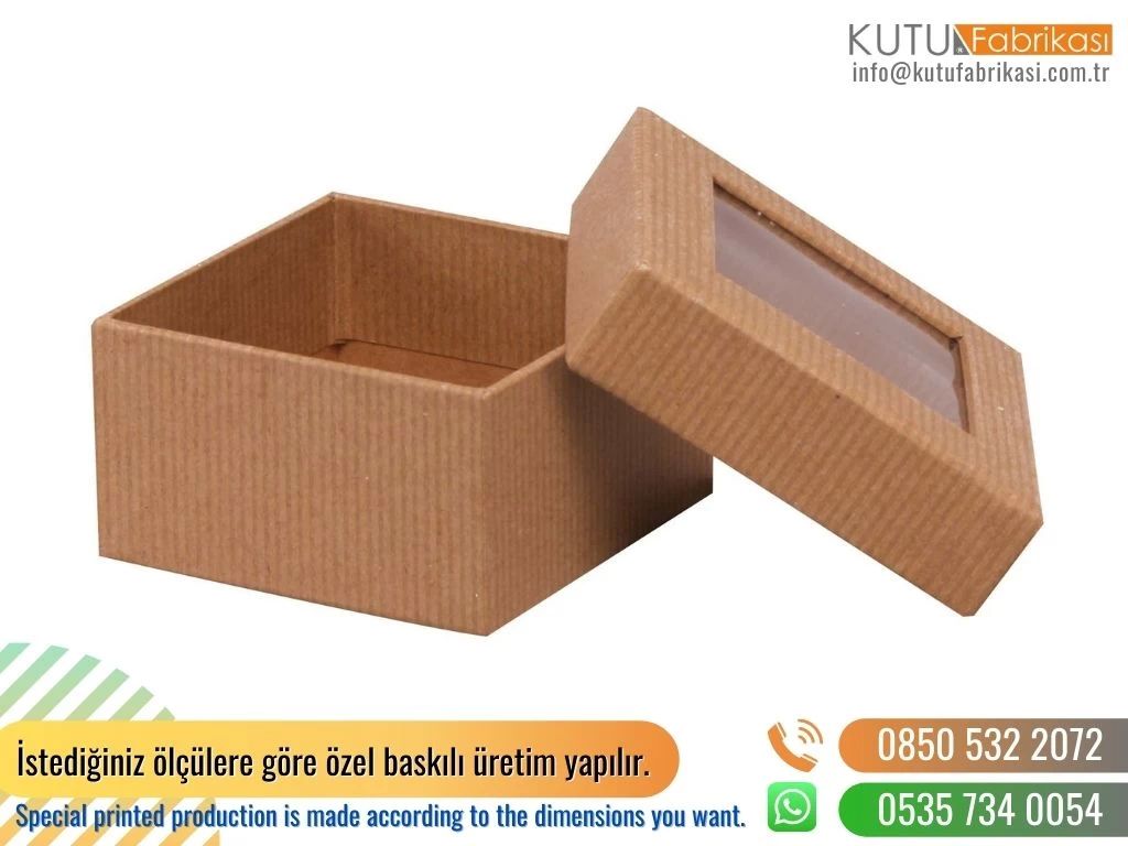 Pencereli Kutu 5 Özel Baskılı İmalat